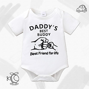 OPAWO Newborn Baby Boy Clothes 3pcs Cute Coming Home Outfit for Baby Boy Gift Infant Summer Bodysuit Romper Pants 0-3 Months