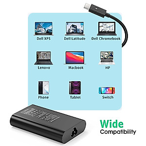 45W Dell USB C Laptop Charger for Dell XPS 13