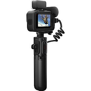 GoPro HERO11 Black Creator Edition - includes Volta (Battery Grip, Tripod, Remote), Media Mod, Light Mod, Enduro Battery - Waterproof Action Camera + 64GB Card & 50 Piece Accessory Kit - Bundle