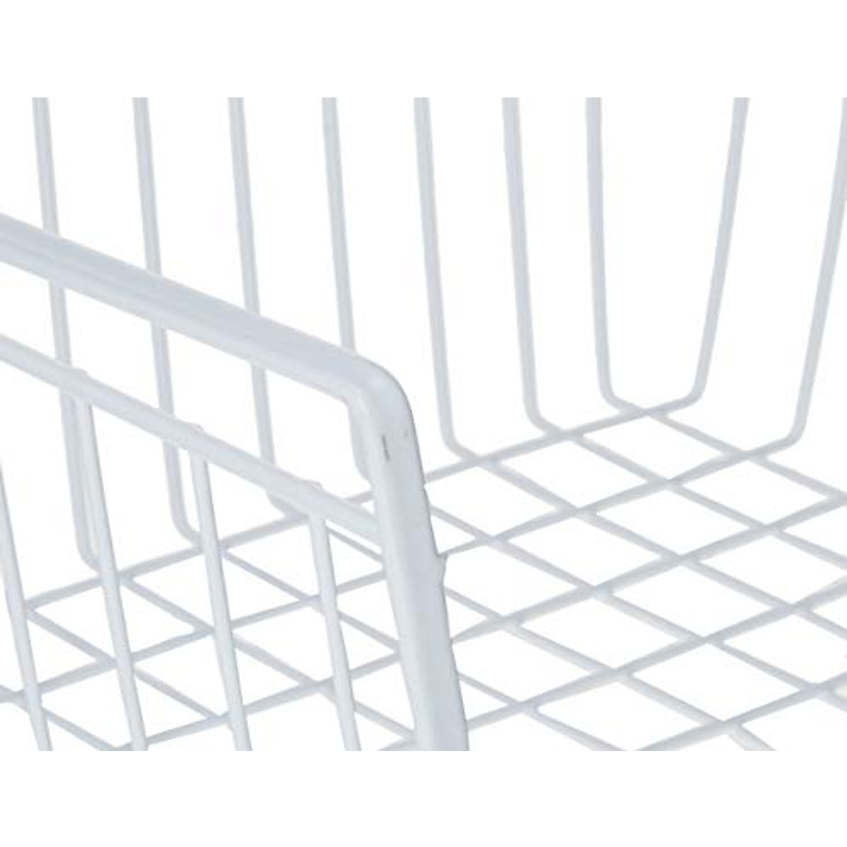 Home Basics Small Under-The-Shelf Basket, White