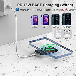 8AMTECH Power Bank, 10000mAh Mag-Safe Portable Charger 15W Fast Charging External Battery Pack Back up Power Design for iPhone14,13, 12, Pro, Pro Max, Mini