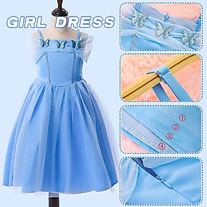 Mikyra Girls and Doll Matching Cinderella Princess-Dress - Cinderella Princess Girl Dress with Matching 18 Inch Doll Dress (Cinderella, 9-10 Years)