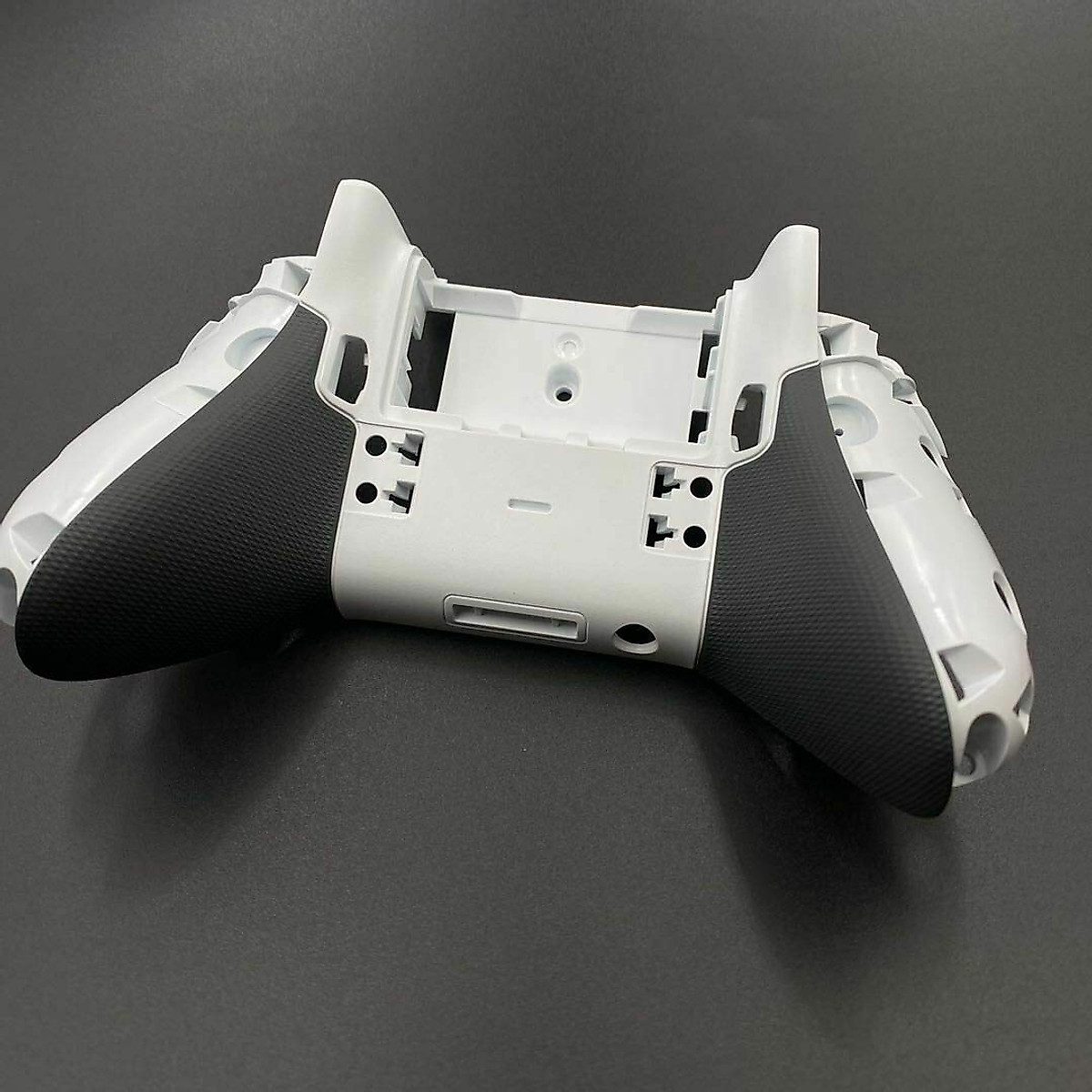 Meijunter Replacement Full Housing Shell Case Cover Faceplate Repair Parts for Xbox One Elite 1st Series Controller (White)