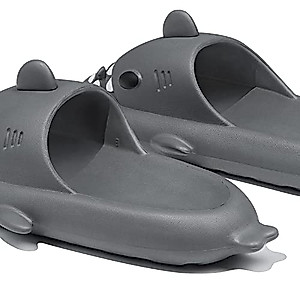 Metogo Cloud Shark Slides Non-Slip Open Toe Slippers Kids Cute Lightweight EVA Sandals