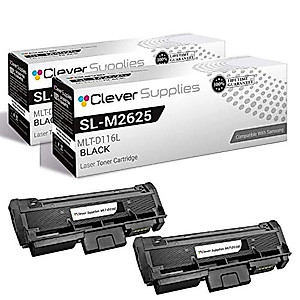 CS Compatible Toner Cartridge Replacement for Samsung SL-M2625D MLT-D116L Black SL-M2625D SL-M2675F SL-M2825DW SL-M2835DW SL-M2875FD SL-M2875FW SL-M2885FW Xpress SL-M2625D Xpress M2826 M2875 DW 2 Pack