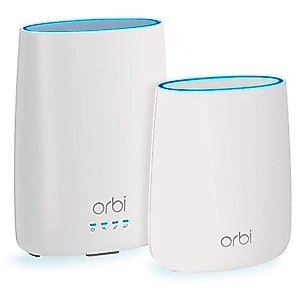 NETGEAR Orbi Built-in-Modem Whole Home Mesh WiFi System with all-in-one cable modem and WiFi router and single satellite extender with speeds up to 2.2 Gbps over 4,000 sq. feet, AC2200 (CBK40)