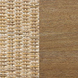 Nathan James Nash Modern Solid Wood Accent End or Side Table, Light Brown/Glass 18 in x 18 in x 22 in