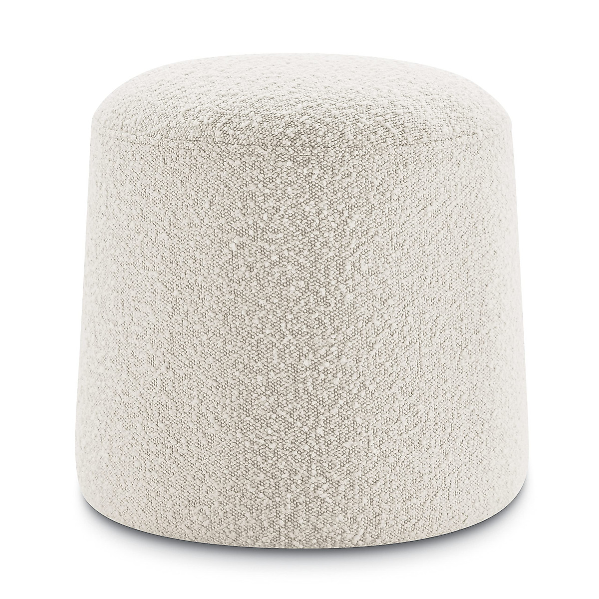 POLY & BARK Basel Ottoman, Crema White Boucle