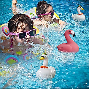 Blufree Chlorine Floater, Floating Chlorine Dispenser, Cute Animal Floating Pool Chlorinator Chlorine Basket for Chemical Tablets Fits 3 inch Tabs Bromine Holder Used for Pool Spa.