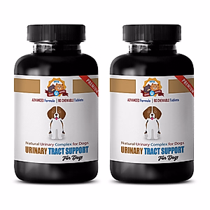 PETS HEALTH SOLUTION Dog Urinary Care Dog Food - Natural Urinary Tract Support - Dog Treats - Premium Advanced Complex - Cranberry Dog Supplements - 180 Treats (2 Bottle)