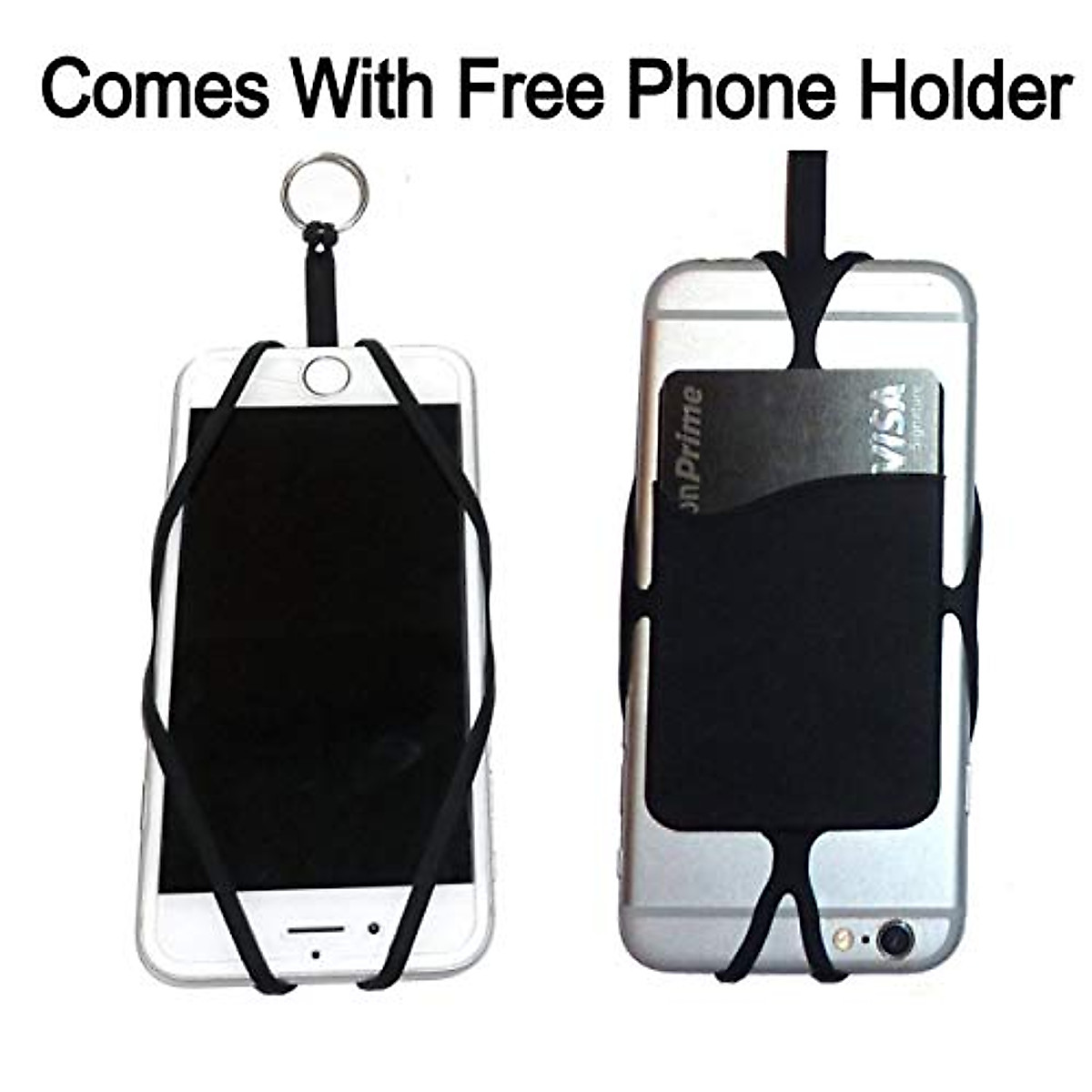 Beaded Women's Universal Lanyard Silicone Strap, Cell Phone Teacher Nurse Keys Keychain Exersize ID Card Badge Holder