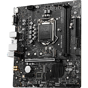 MSI H510M-A PRO ProSeries Motherboard (mATX, 11th/10th Gen Intel Core, LGA 1200 Socket, DDR4, PCIe 4, M.2 Slot, USB 3.2 Gen 1, 2.5G LAN, D-SUB/HDMI)