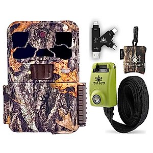 Browning Trail Cameras Spec Ops Elite HP4 Trail Camera with Card Reader, Steel Reinforced Strap, and Spudz Microfiber Cloth Screen Cleaner