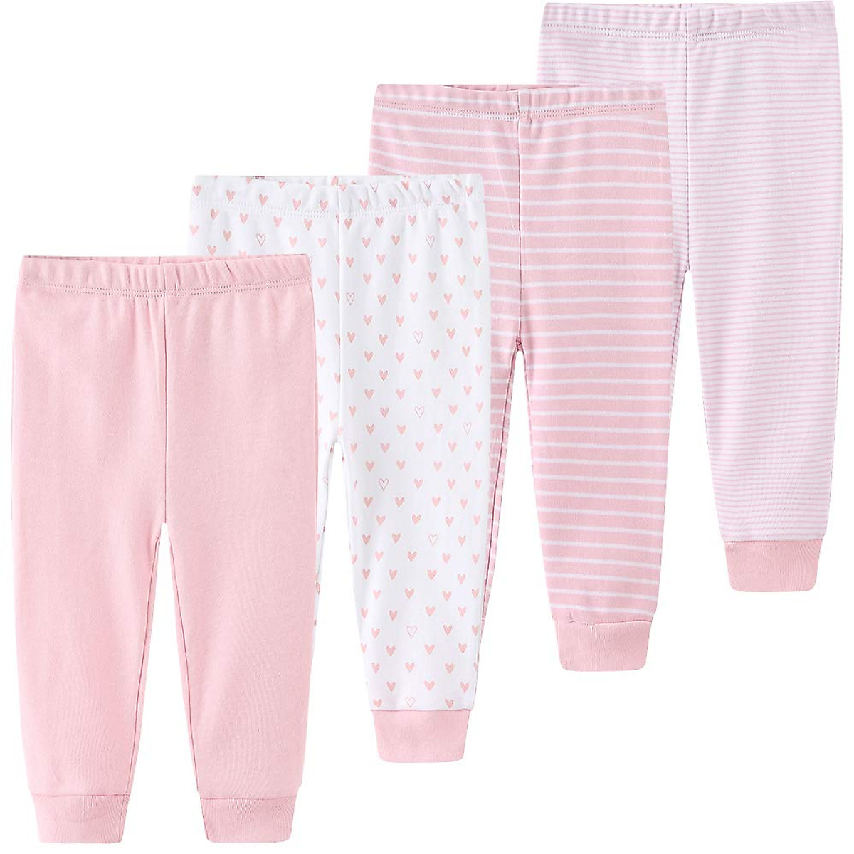 Chamie Newborn Infant Bodysuit Pants caps Mittens Short Sleeve Infant Clothes for Boys and Girls