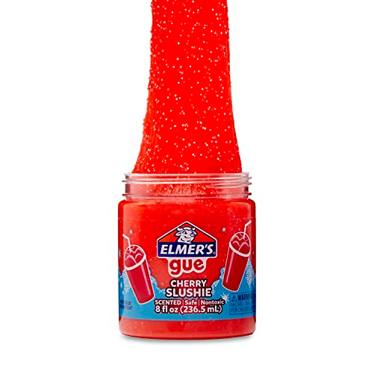 Elmer's Gue Premade Slime, Variety Pack, Includes Clear Slime, Glow in the Dark Slime, Crunchy Slime, 4 Count