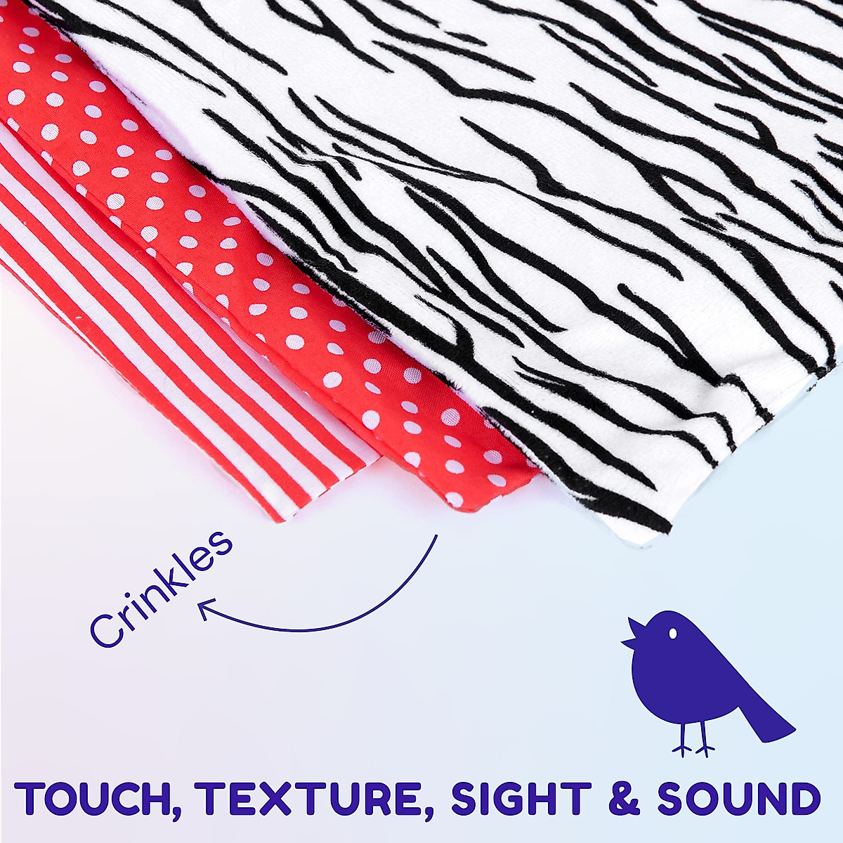 Lovebirds Montessori Sensory Baby Toy Tissue Box-Toddler Infant STEM Cognitive Development-Toddler-Juggling Scarves-Pull Along-Manipulative Preschool Learning Toys-Babies 6-12months