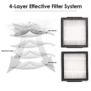 (6 Pack) Combo 10 Max Replacement HEPA Filter Compatible with iRobot Roomba Combo J7+ plus/Combo j9+/ Combo 10 Max Robotic Vacuum Cleaner HEPA Filters Accessories(NOT FOR Roomba combo j5 combo j5+)