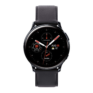 SAMSUNG Galaxy Watch Active 2 (40mm, GPS, Bluetooth, Unlocked LTE) Smart Watch with Advanced Health monitoring, Fitness Tracking , and Long lasting Battery, Aqua Black - (US Version)