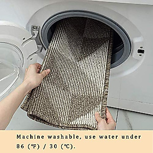 CHICHIC Brown Indoors Doormat 24 x 36 Inch Welcome Mat Front Back Indoors Door Mats for Home Entrance EntryWay Entry Rugs Machines Washable Rugs Inside Non Slip Outdoors