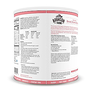 Augason Farms Honey White Bread Scone & Roll Mix Emergency Food Storage #10 Can