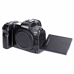 Anti-Scratch Anti-Wear Camera Skin Cover Protector Film for Canon EOS R6 Camera Body Protective Decoration Sticker - Woven Black