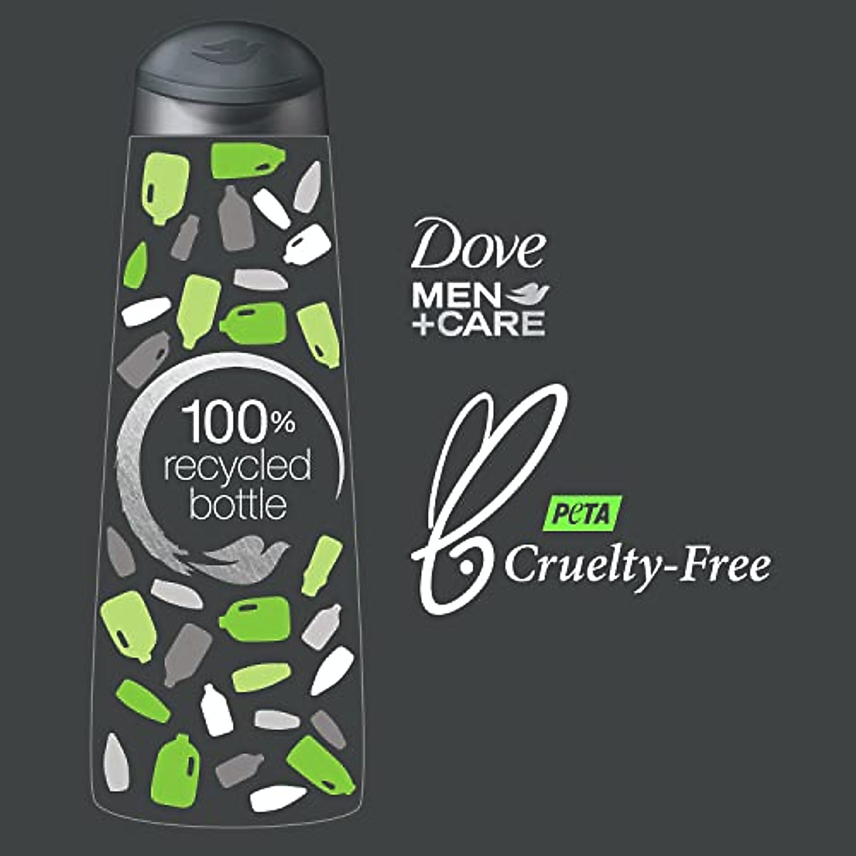 DOVE MEN + CARE Fortifying 2 in 1 Shampoo and Conditioner for Normal to Oily Hair Fresh and Clean with Caffeine Helps Strengthen Thinning Hair 3 oz