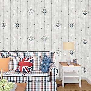 SimpleLife4U Blue Boat Shelf Liner Peel & Stick Drawer Lining Paper Upgrade Closet Storage 20.8 Inch by 9.8 Feet