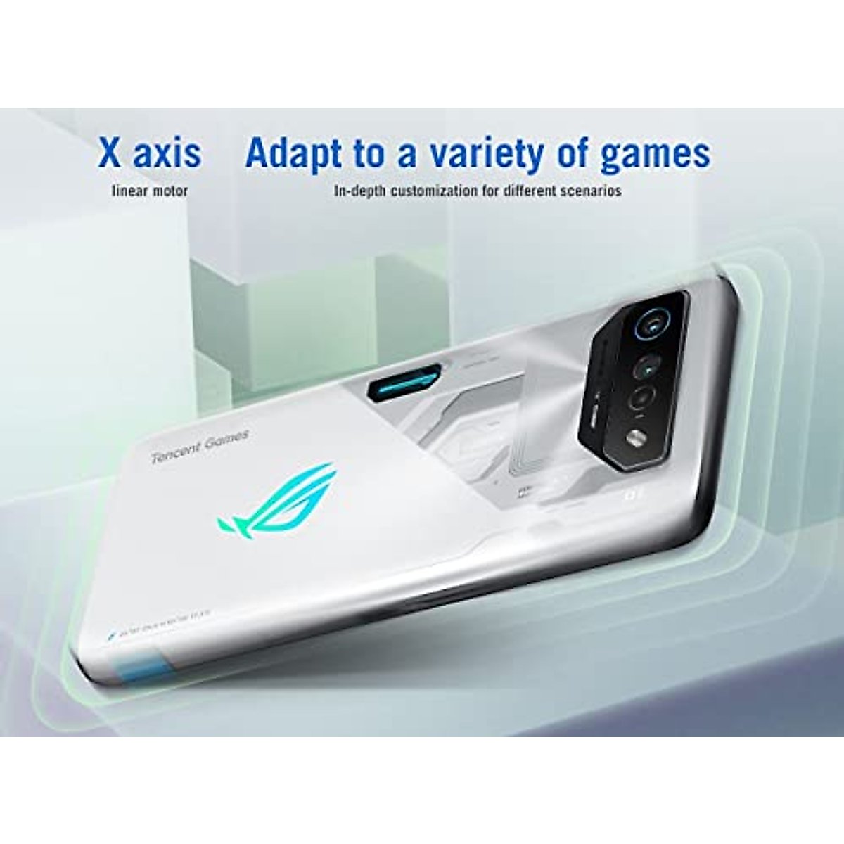 ASUS ROG Phone 7 5G Dual 256GB 8GB RAM Factory Unlocked (GSM Only | No CDMA - not Compatible with Verizon/Sprint) Tencent Version - White