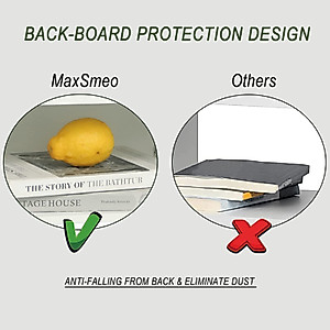 MaxSmeo Nightstand, Mid Century Modern Side Table Bedroom with Storage, Small End Bedside Table with Solid Wood Legs for Living Room, Office Small Spaces (Brown)