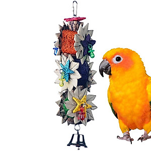 Super Bird Creations SB1098 Palm Star Bird Toy, Medium Bird Size, 13" x 3.5" x 3.5"