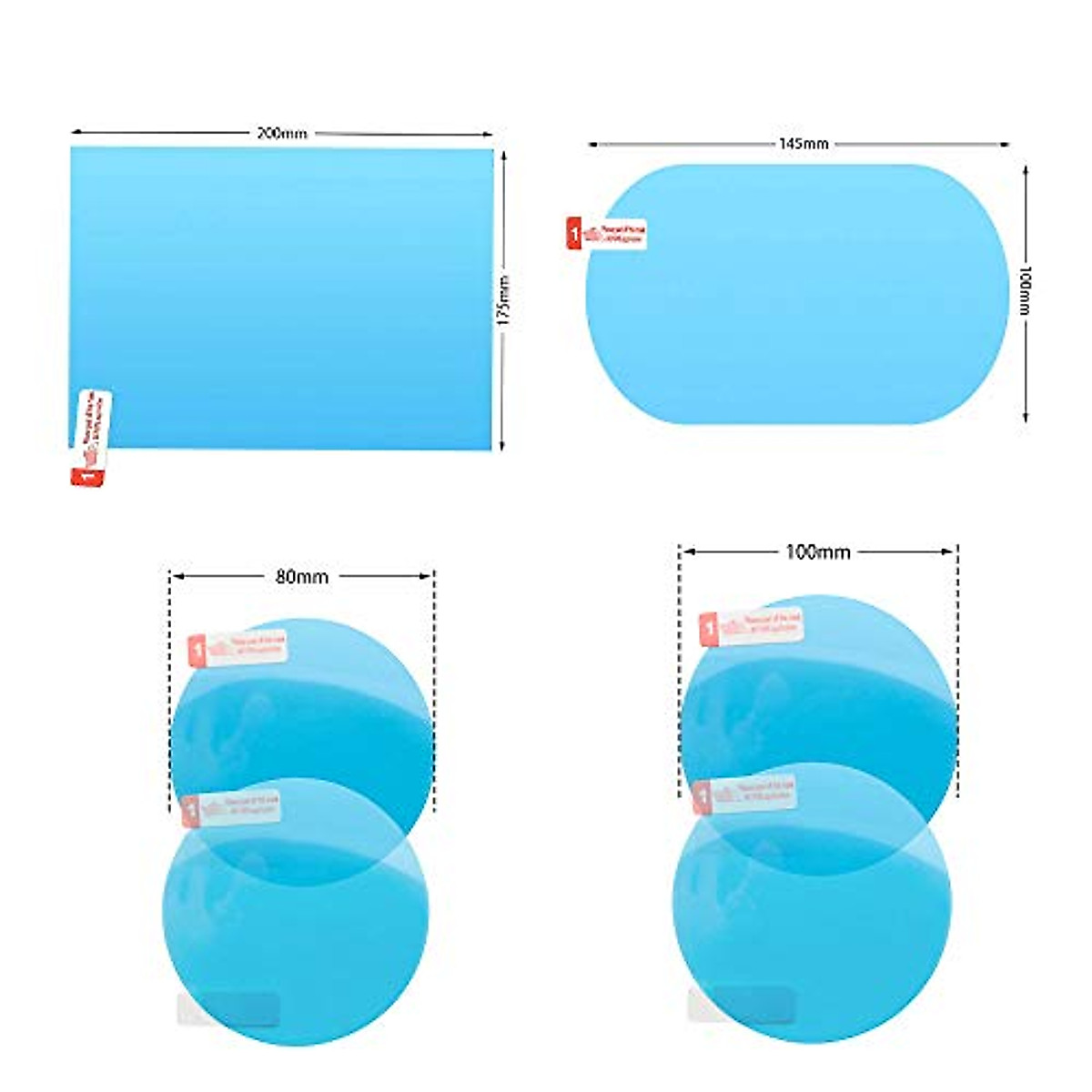 Glass Anti Rain Window Proof Fog Rearview Waterproof Mirror Film Side Car Film