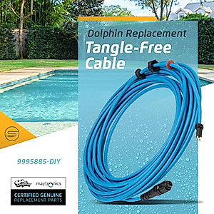 Dolphin Genuine Replacement Part — Durable 60 FT Blue Cable for Agile Robot Movement — 9995885-DYI