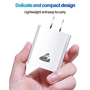 USB Wall Charger, 4-Pack USB Charger Block 2.4A/5V Dual USB Wall Plug Adapter Fast Charging for iPhone 14 13 12 11 Pro Max SE XS XR X 8 7 6 6S Plus, Samsung, LG, Moto, Android Phones