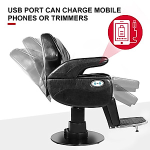 Artist hand Electric Barber Chair, Electric Chair, Lifting Recline Chair, Beauty Salon Chair All Purpose Hydraulic Beauty Salon Styling Chair