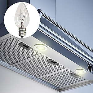 MMBGJKG Incandescent C7 E12 Base Bulbs,15 Watt Replacement Bulbs for Himalayan Salt Lamps & Baskets, Chandeliers, Scentsy & Wax Warmers, Night Lights,120V, Dimmable (10)