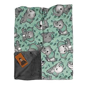 Dear Baby Gear Car Seat Canopy - Premium Infant Car Seat Cover - Maximum Protection/Style - Breathable Car Seat Canopy for Boys - Watercolor Elephant Safari Jungle Print/Custom Print - 40"x30"