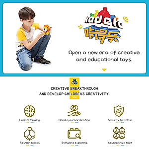 KADELE Kids Animal Lion Toy Building Sets,Extremely Creative and Challenging STEM Building Toys,Educational Toys for Boys and Girls Ages 8 and Up(102 Pieces)