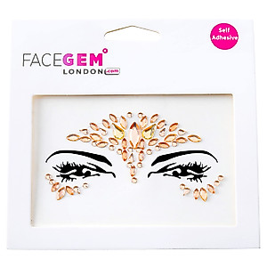 32 PCS Face Gems (RANDOM DESIGNS) Self- Adhesive Glitter Jewel Tattoo Sticker Festival Gems Rave Party Body Make Up C2ZAKMIX-A