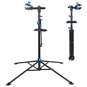 ZENY Adjustable Bike Repair Stand, Shop Home Bicycle Mechanic Maintenance Rack 66 lbs, Portable Quick Release Bicycle Maintenance Workstand
