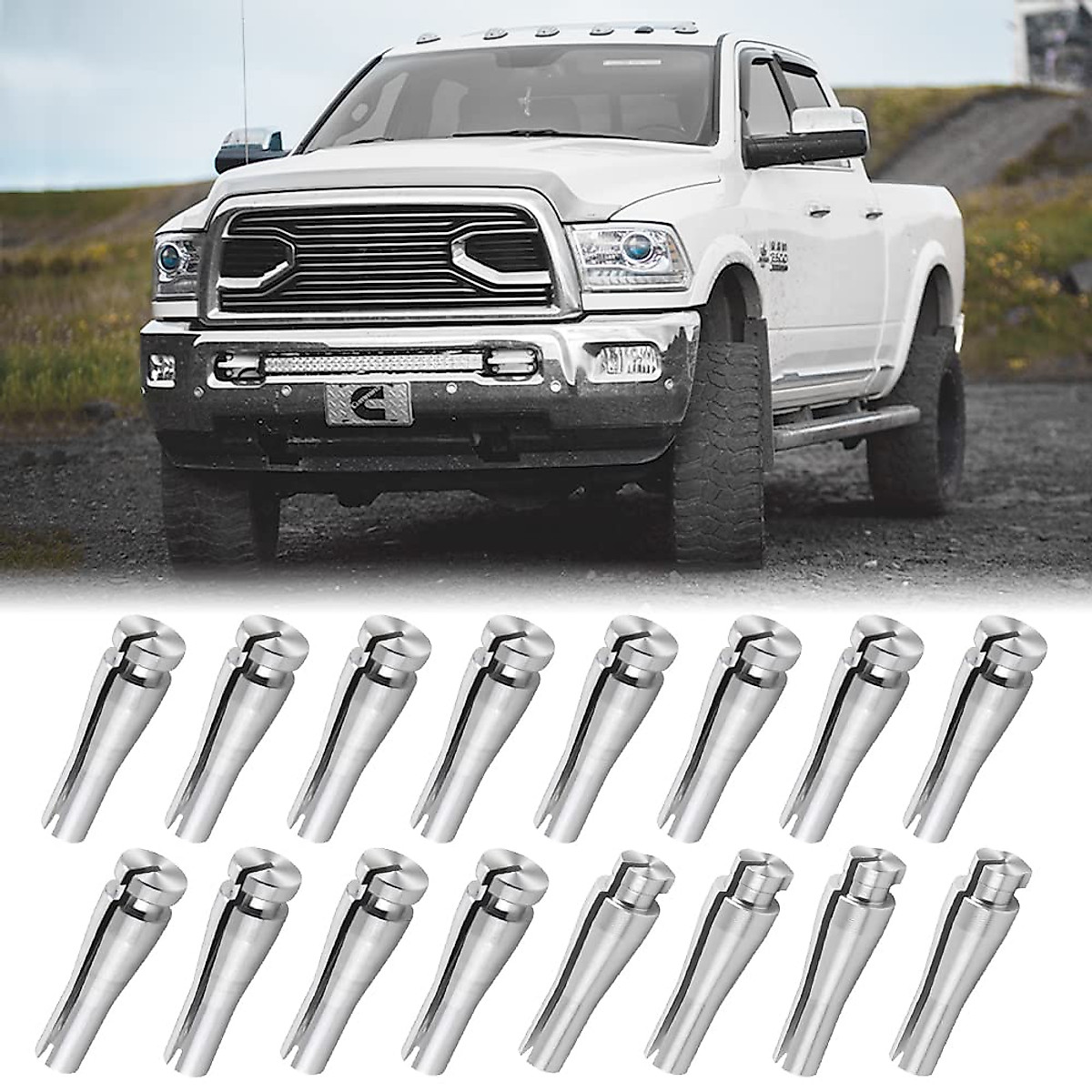 Car Door OEM Cable Fix Part for F-series, E-series, Ranger, Expedition, Excursion, Navigator - Vehicle Door Latch Lock Cable Repair Kit (16 Ends)