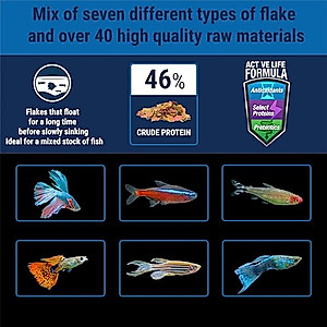 Tetra TetraMin Tropical Flakes 3.53 Ounces, Nutritionally Balanced Fish Food, Model Number: 16204