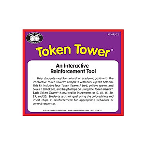 Super Duper Publications | Token Towers Reinforcement Manipulative | Educational Learning Resource for Children