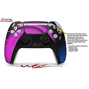 WraptorSkinz Skin Wrap compatible with Sony PS5 DualSense Controller Alecias Swirl 01 Purple (CONTROLLER NOT INCLUDED)