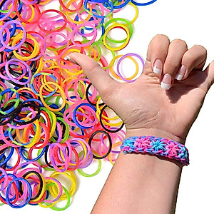 VICOVI 15000 Colorful Rubber Loom Bands Refill Kit for Boy Girl DIY Craft Gift Set Include: + 500 Cute Clips+ 6 Hooks + 15 Charms