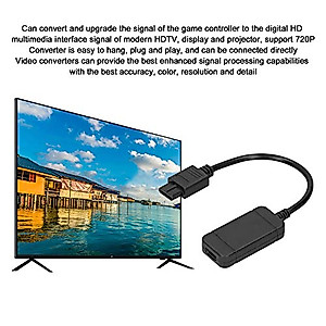 WNSC Game Console Adapter, Game Console Adapter Cable Simple to Use Portable High Performance Lightweight for SFC Display Mode for N64 Game Consoles