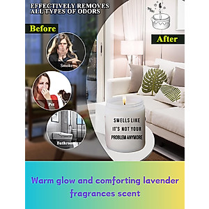 Retirement Gifts for Women Men, Farewell Gifts for Coworkers，Leaving Job Divorce Breakup Going Away Gifts, Lavender Scented Candle