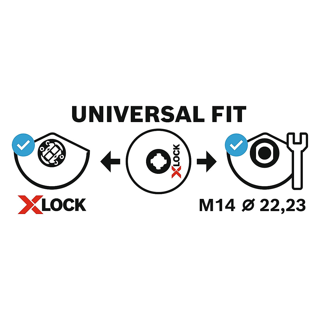 Bosch Professional Fibre Sanding Discs Best (for Metal, X-LOCK, R574, Diameter 125 mm, Grit Size 60, Bore Diameter: 22.23 mm)