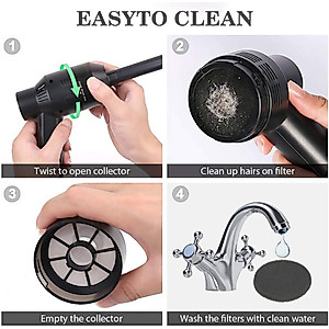 HONKYOB [Upgrade] Mini Vacuum Cordless Vacuum Keyboard Cleaner Mini Computer Vacuum Rechargeable Desk Vacuum for Cleaning Dust,Hair,Crumbs,Eraser Scrap,Cigarette Ash,Laptop,Pet House，Sewing Machine