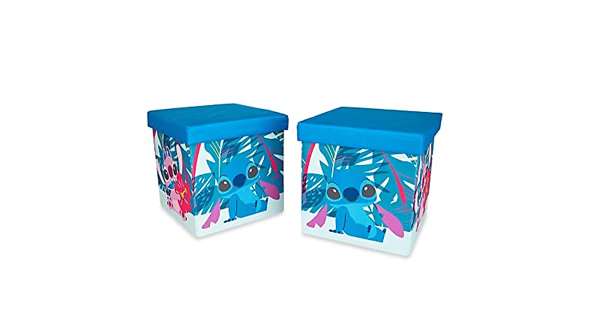 Lilo & Stitch Storage Bins: Stitch & Angel Cubes (Set of 2)