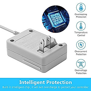 3DS Charger, Power Adapter Replacement for Nintendo 3DS/ DSi/DSi XL/ 2DS/ 2DS XL/New 3DS XL 100-240V Wall Plug AC Adapter for 2DS 3DS Console